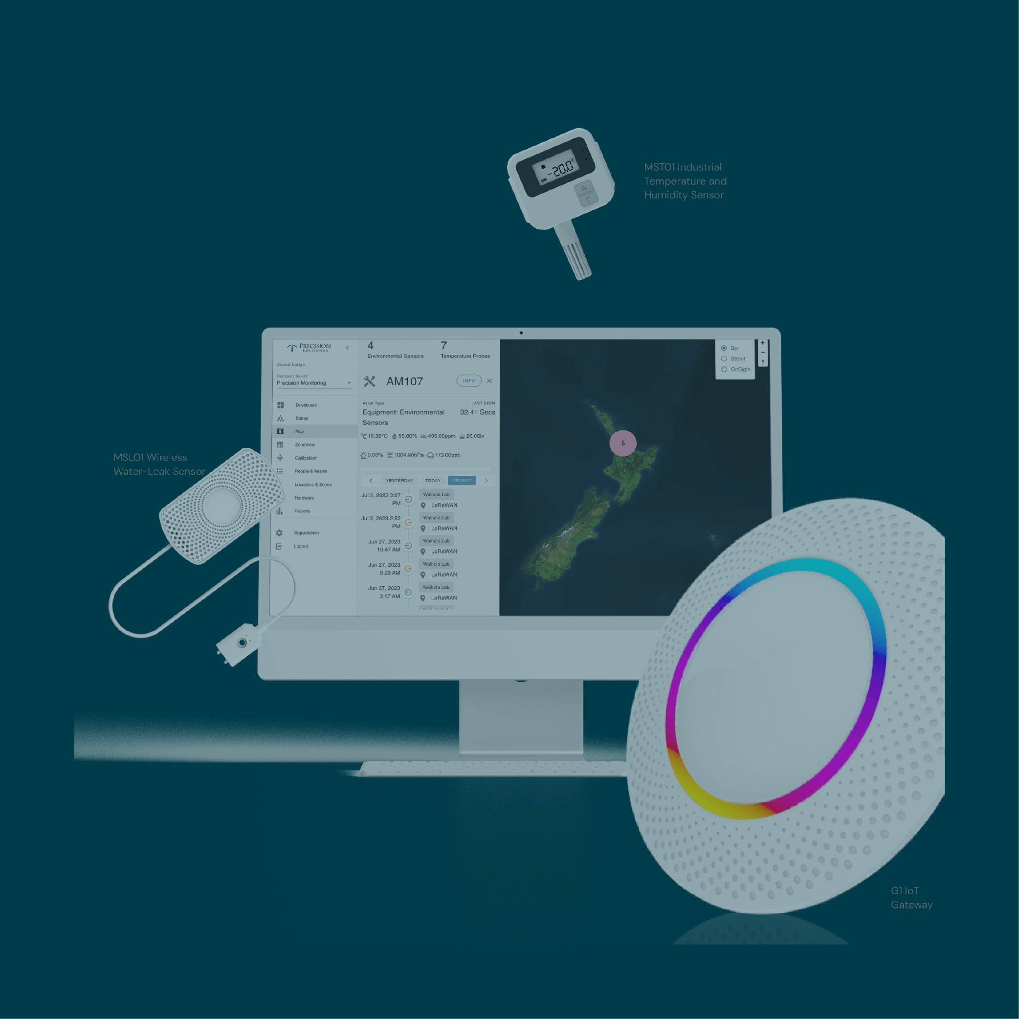 Wireless Temperature Humidity Sensors & Monitoring